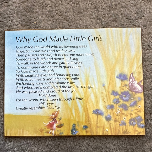 Christian art | Art | Living Quotes Vintage 975 Why God Made Little ...